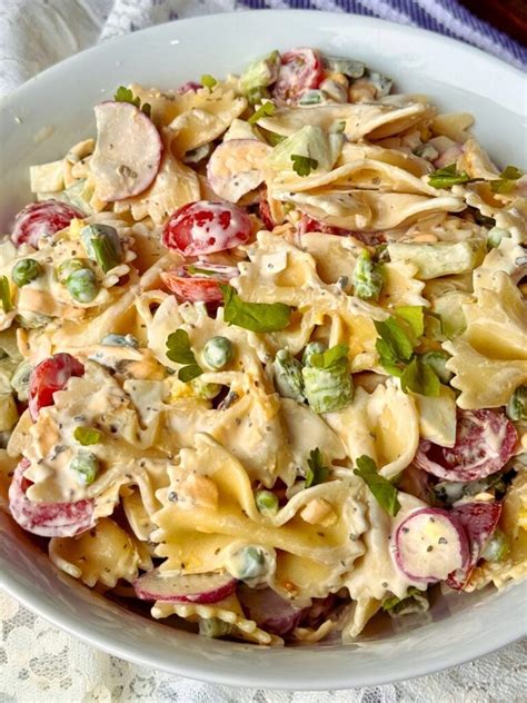 Bow Tie Pasta Salad The Southern Lady Cooks Permude