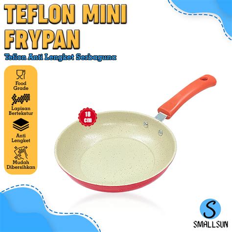 Jual Ss Panci Teflon Frypan Warna Ukuran 18cm Wajan Penggorengan