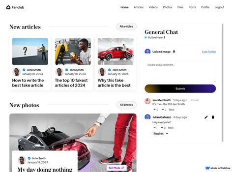 Webflow Membership Templates Memberstack