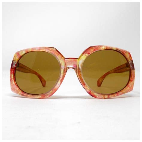 Vintage 70s Orange Retro Sunglasses Made In France Shop Thrilling