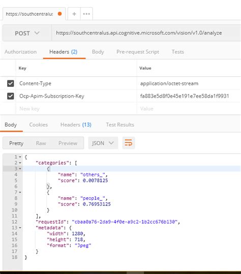 Understanding Computer Vision Api In Azure