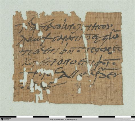 01842 Berlin Papyrus Database