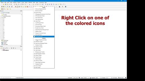 How To Enable A Toolbar In Qgis Shape Digitizing Toolbar As An Example