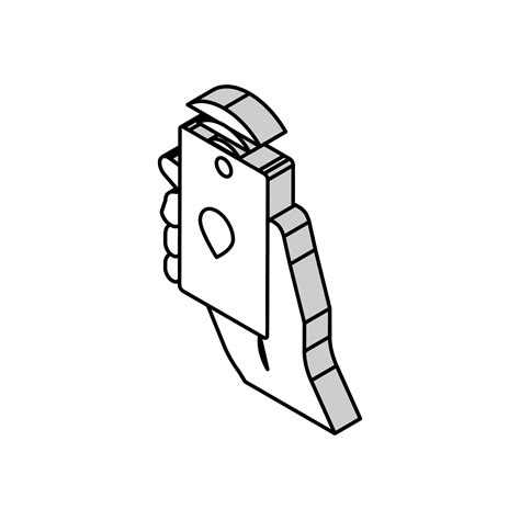 Smartphone With Rfid Nfc Technology Isometric Icon Vector Illustration