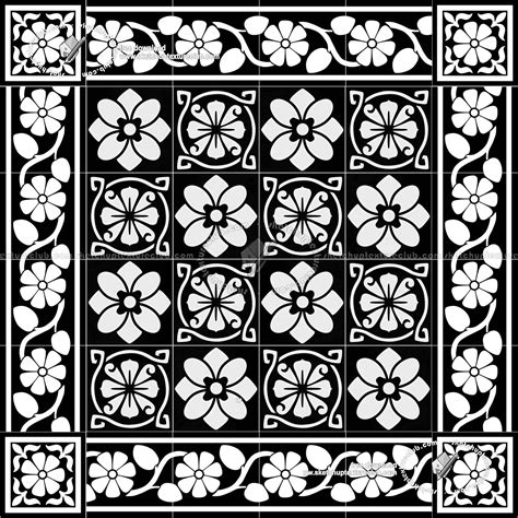 Victorian Cement Floor Tile Texture Seamless 19304