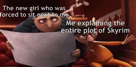 The New Girl Gru Reading While Vector Explains Know Your Meme