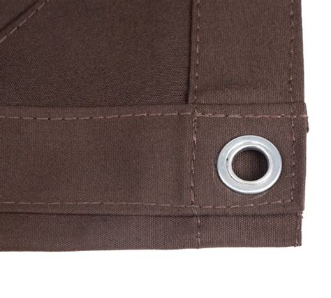 10 X 12 Heavy Duty Canvas Tarp Dark Brown Buy Now