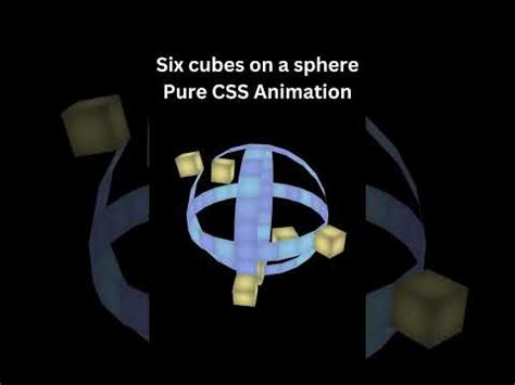 Six Cubes On A Sphere Pure CSS Animation Demo Coding