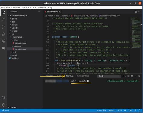 Using The Visual Studio Code Editor CS A1140 Instructions Documentation