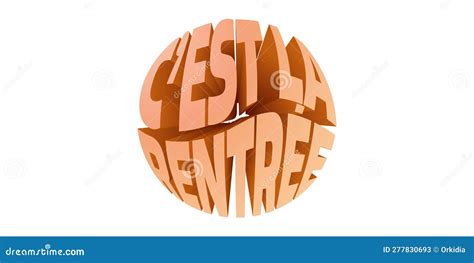 French Back To School Banner Design Element Stock Vector