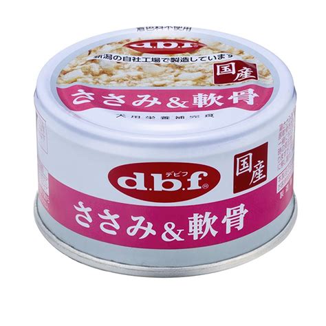 デビフペット dbf ささみ軟骨 ドッグフード 犬用 缶詰 ウェットフード 粗挽きタイプ 国産 85g ウェットフード 通販