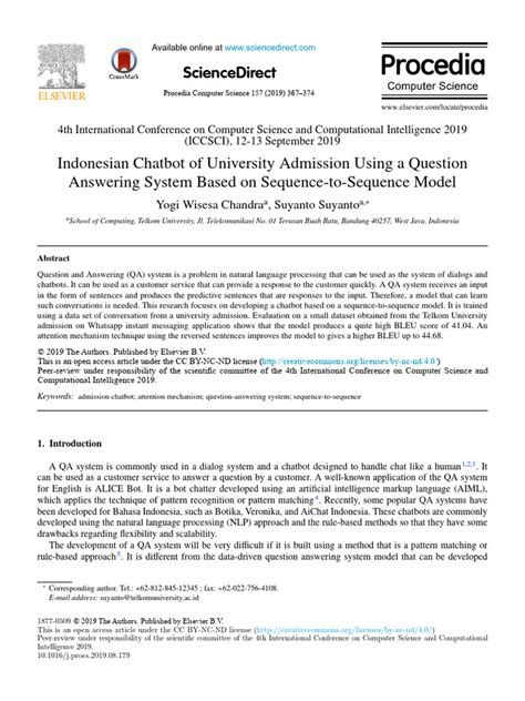 Chatbot Research Paper 1 Pdf Deep Learning Artificial Intelligence