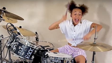 Nandi Bushell Performs Her Top Rock And Metal Drum Intros Of All Time