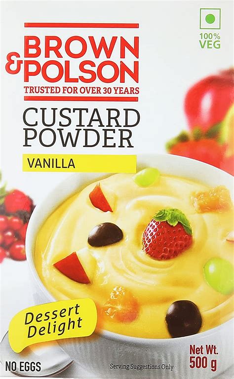 Brown And Polson Custard Powder Vanilla 500 Grams 175oz