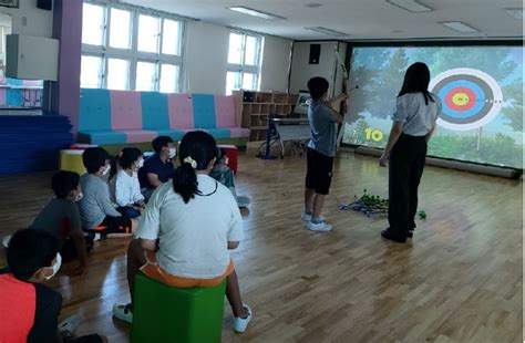 조도초등학교 가상현실 스포츠실 개관
