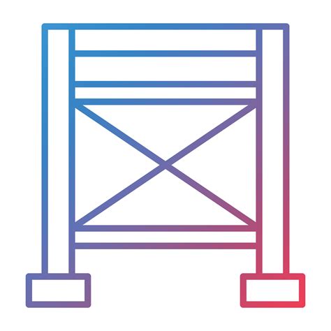 Scaffolding Line Gradient Icon 18718072 Vector Art At Vecteezy