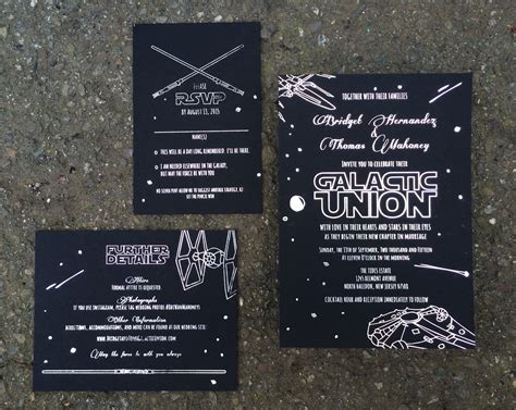 Star Wars Wedding Invitations Templates