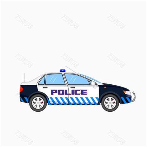 警车矢量图png元素素材图片下载 万素网