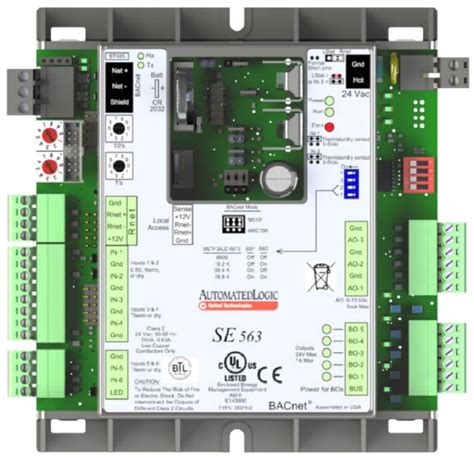 alc automated logic corporation se563 single equipment controller 20