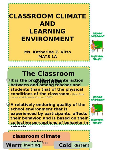 Pdf Classroom Climate And Learning Environment Dokumentips