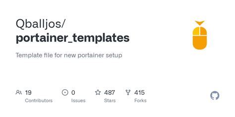 Portainertemplatestemplatetemplatejson At Master · Qballjos