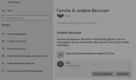 Erstellen Eines Lokalen Benutzer Oder Administratorkontos In Windows