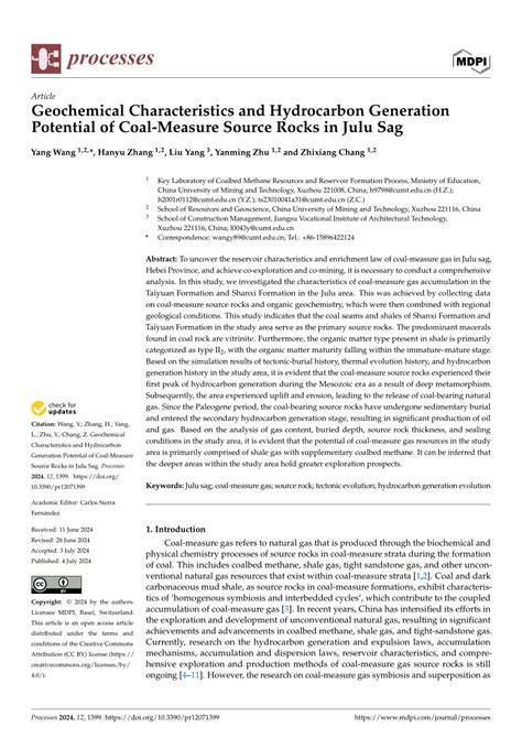 Pdf Geochemical Characteristics And Hydrocarbon Generation Potential