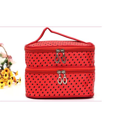 Travel Accessoriesfashion Polka Dot Cosmetic Bag M Vicedeal