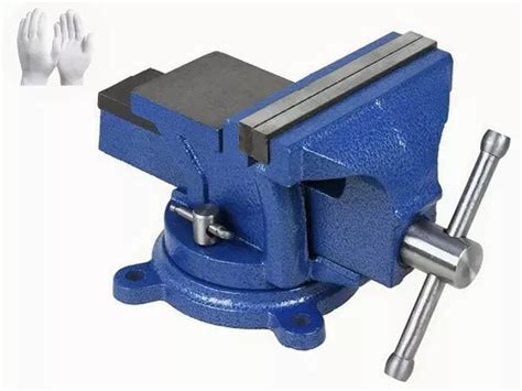 Parafuso De Bancada De Ferro Fundido De 5 Polegadas Com Luvas Pesadas