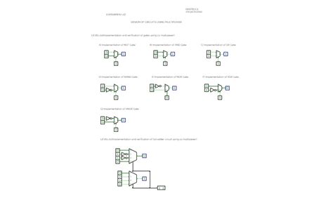 circuitverse experiment 07 design of circuits using multiplexer