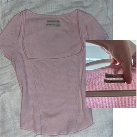 Super Cute Pink Urbanoutfitters Tee With Square Depop