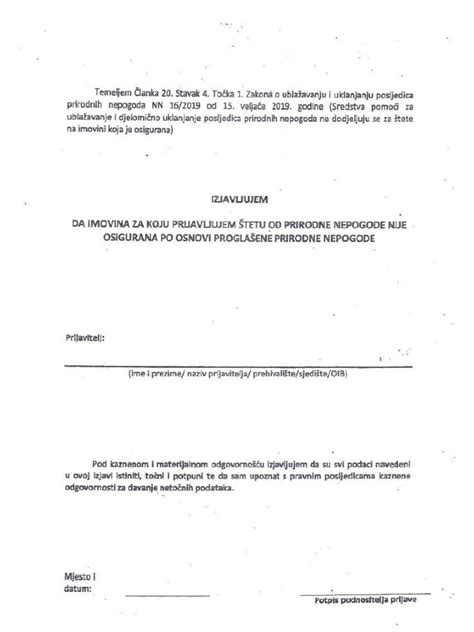 Izjava Pdf