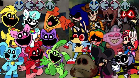 FNF Smiling Critters ALL PHASES Vs Exe All Sings Friends To Your End
