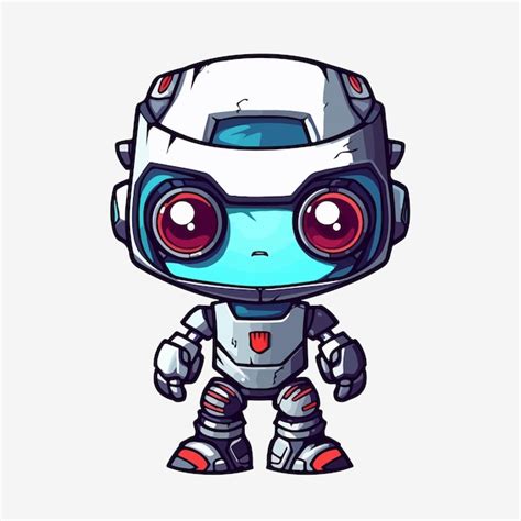 Genial Diseño De Vector De Robot Cyberpunk Vector Premium Genial Diseño De Vector De Robot Cyberpunk Vector Premium