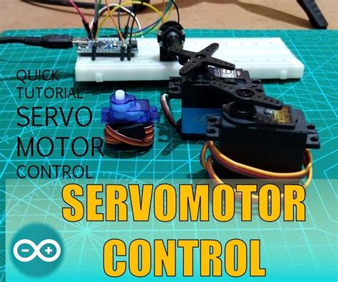 how to control servo motor arduino tutorial 4 steps instructables