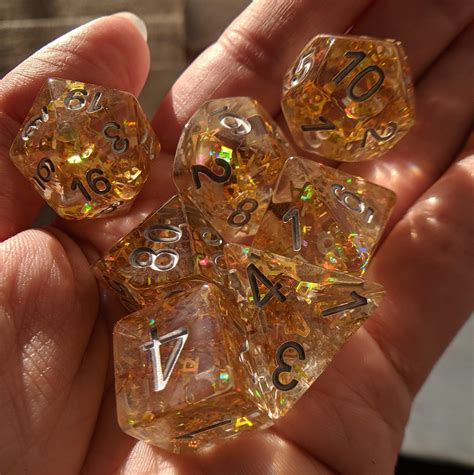 Bring Your A Game Glitter Dice Set Fennek And Finch