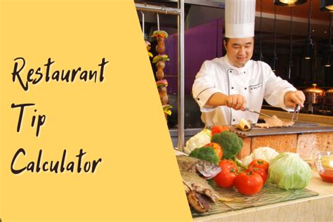 Restaurant Tip Calculator Easily Calculate The Perfect Tip