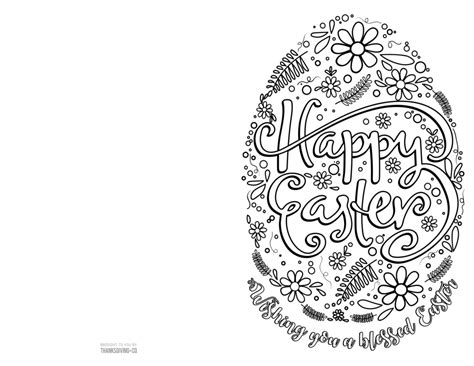 Printable Easter Cards To Color Printable Sight Words List