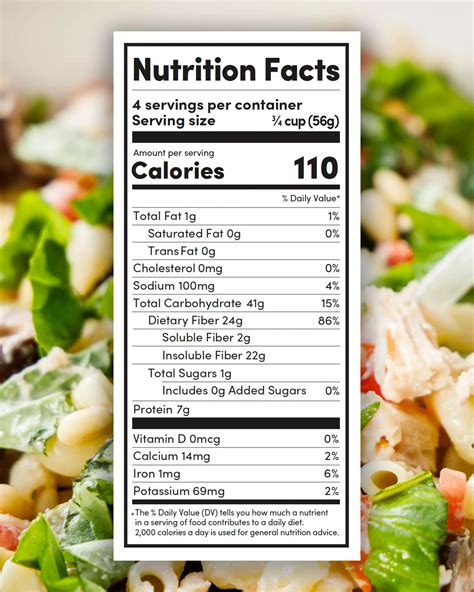 Spaghetti Noodles Nutrition Label Lupini Bean Pasta Fusilli High