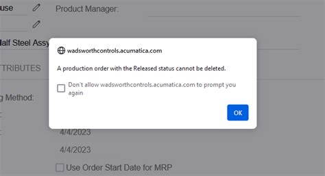 Want To Cancel Or Delete Production Order With Dead SO Link Community