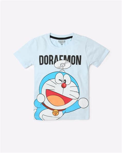 Doremon Print Crew Neck T Shirt Jiomart