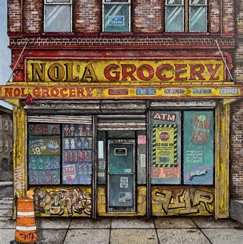 Pitr Highlights Storefronts Signage And Graffiti In Extremely Detailed Portraits Of City