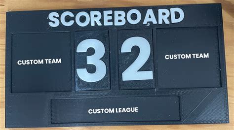 Custom Large Multi Use Scoreboard By Moose Download Free Stl Model