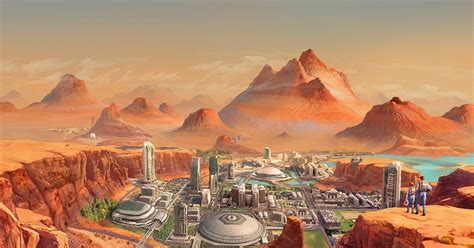 Human Colony On Terraformed Mars Concept Art By Tiago Da Silva R Mars