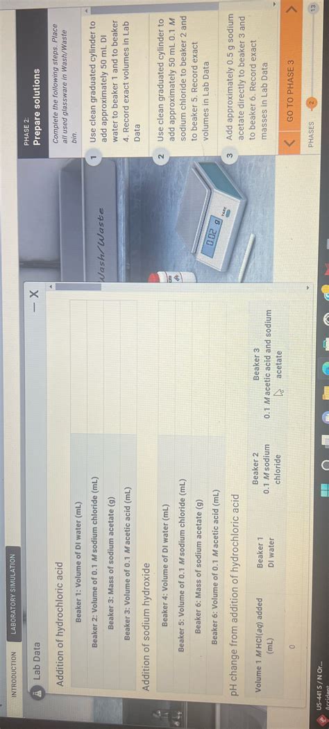 Introduction Laboratory Simulation Phase 2 X Lab Data Prepare Course Hero