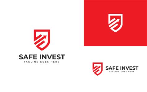 Shield Statistic Chart Arrow Logo 414899 Templatemonster