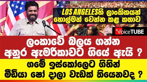 ලංකාවේ බලය ගන්න අනුර ඇමරිකාවට ගියේ ඇයි ගමේ ඉස්කෝලෙට ගිහින් මීඩියා ෂෝ දාලා වැඩක් තියෙනවද