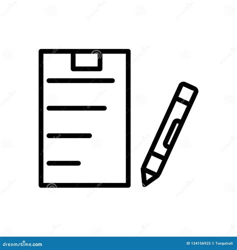 Clipboard Icon Vector Isolated On White Background Clipboard Sign Line And Outline Elements