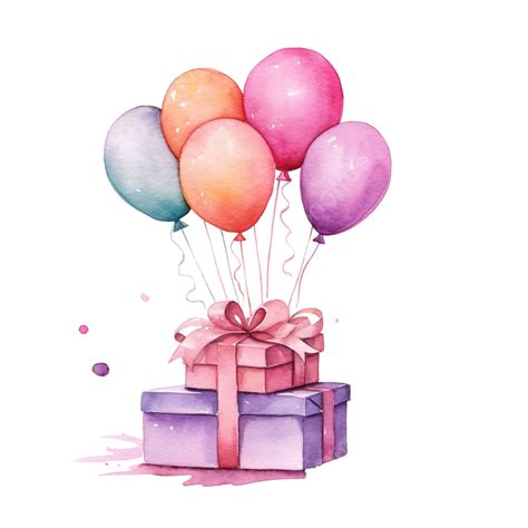 هدية عيد ميلاد بالألوان المائية الوردية احتفال ألوان مائية الروحاني