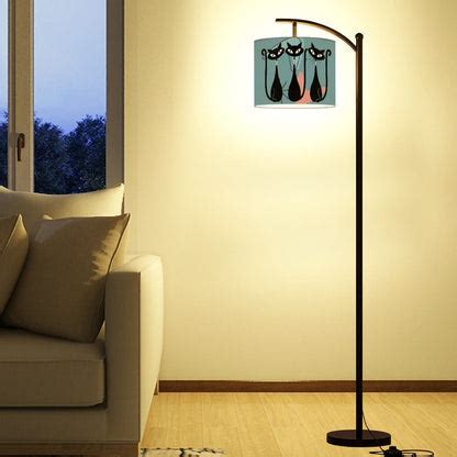 Atomic Cat Mid Century Modern Arc Floor Lamp Retro 50s Mcm Kitsch Sex